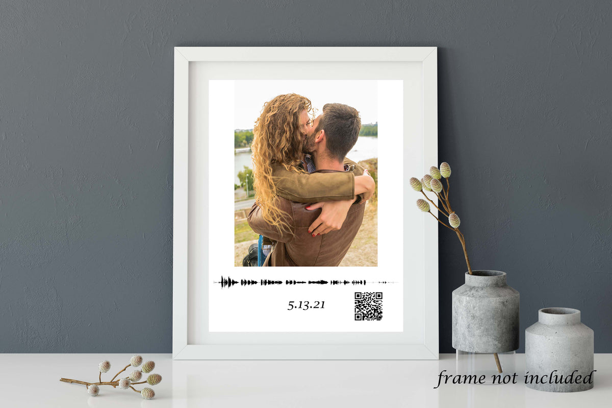 Soundwave Art QR Code, Photo With Soundwave Canvas Print - Schafer Art ...